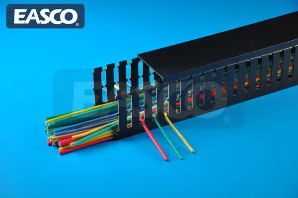 Pvc Wireway Narrow Slot Black Colour By Easco - Buy Pvc Wireway Narrow ...