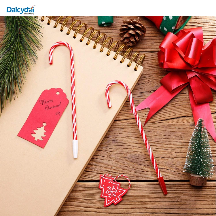 Candy Cane Pen 7.5 Inch Peppermint For Christmas Holiday Home School ...