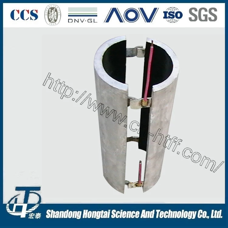 High Quality Casting Sacrificial Aluminium Bracelet Anode For Pipeline ...
