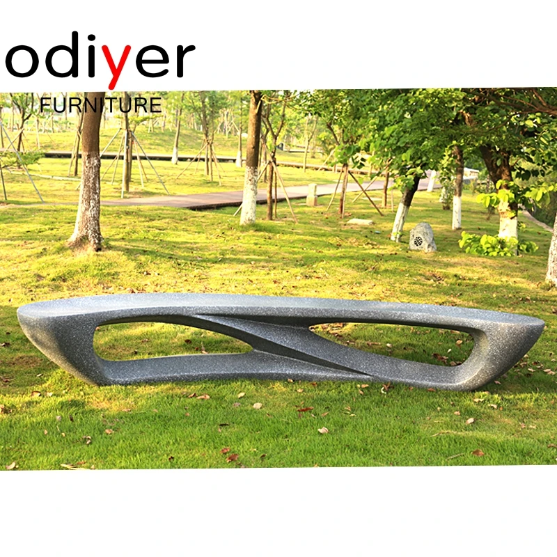 2018 Hot Sale Fiberglass Modern Bench for Indoor & Outdoor