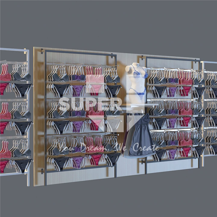 Franchised Underwear Rack Display - Stylish Store Design