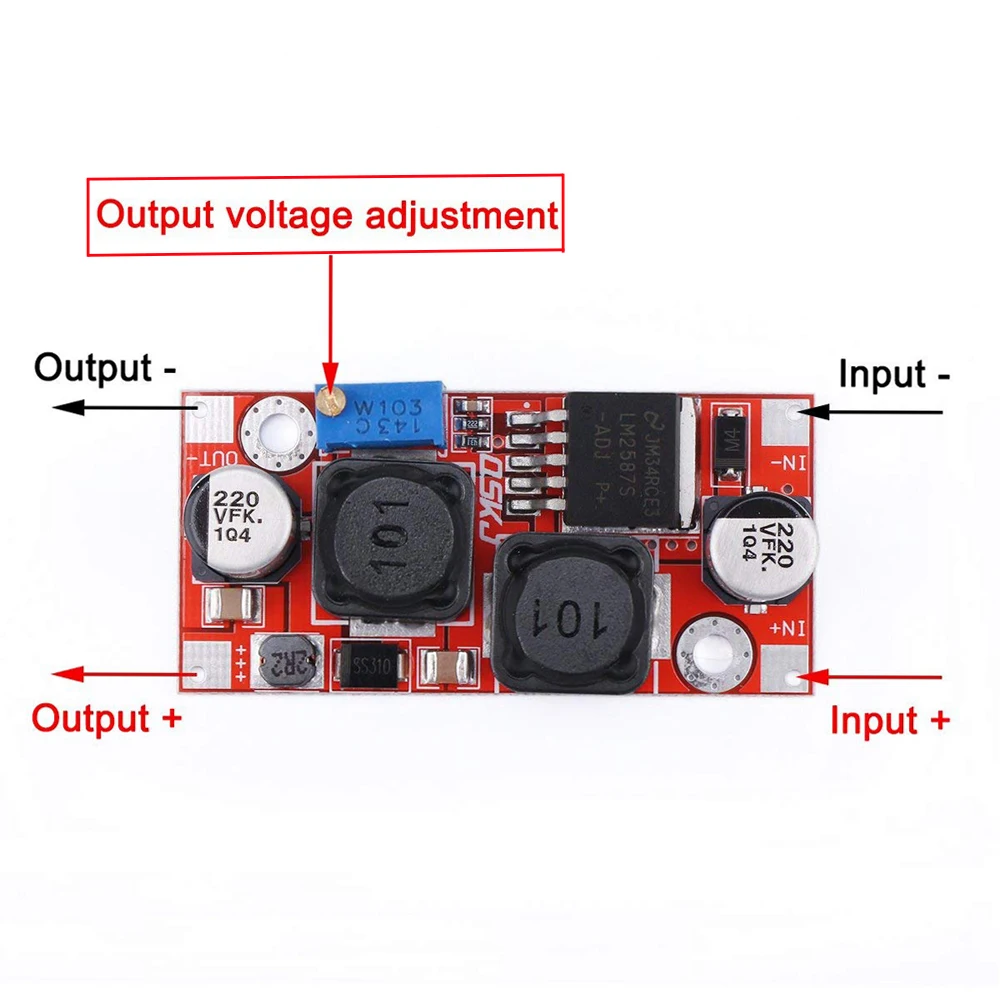 Lm2587 Auto Step Up Step Down Converter 24w 2a Boost Buck Module Dc 3 ...