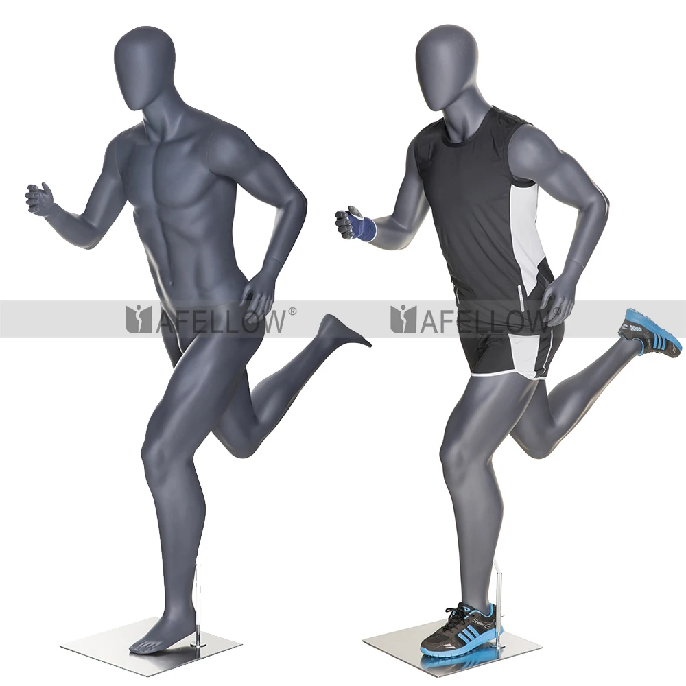 NI-4-H New Moving Sports Male Running Full Body Mannequin