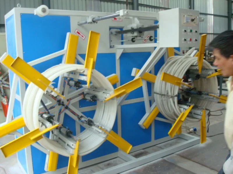 New technology hdpe pe pp pvc pipe coiler winding machine winder ...