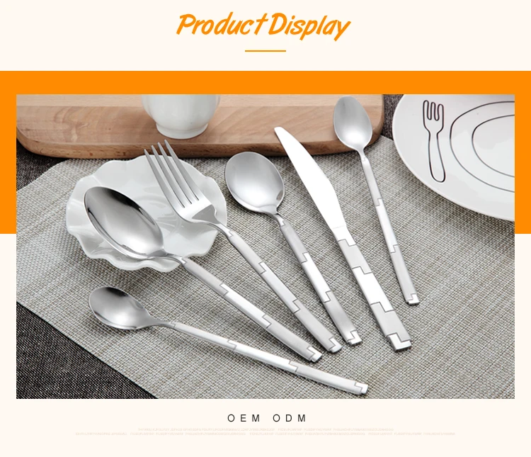 Stainless Steel High Quality Hotel Restaurant Cutlery / Bulk Flatware ...