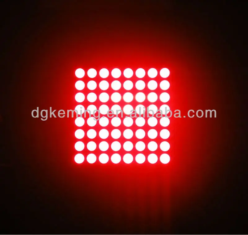 China Factory 8*8 Dot Matrix Led Display 3mm Kem-12088-bsg Green Led ...