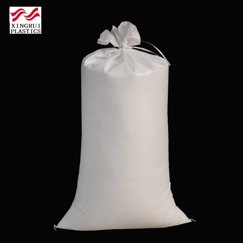 White Raw Material Plastic Pp Woven Packing Bag/sack Polypropylene ...