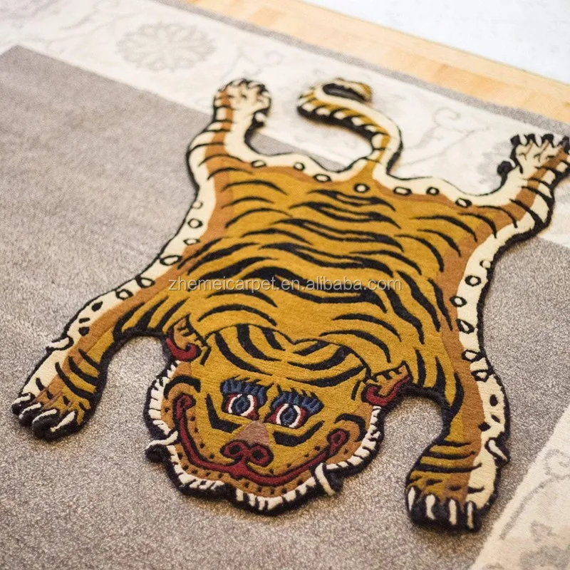 Tiger Rug - Hand Tufted Wool Carpet for Decor & Commercial