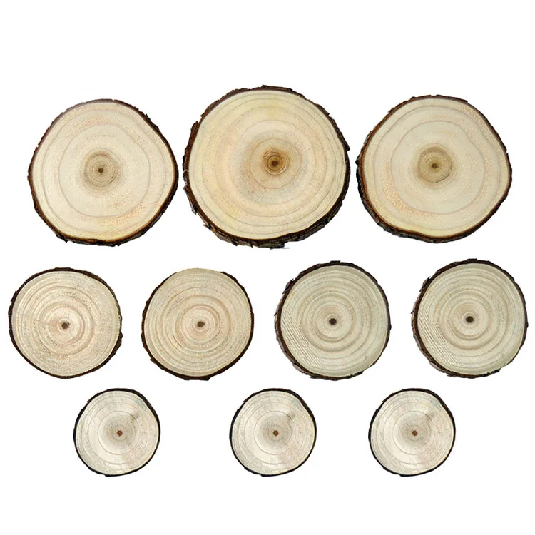 Eco-friendly Natural Pine Wood Round Wooden Disc For Diy - Buy Wooden ...