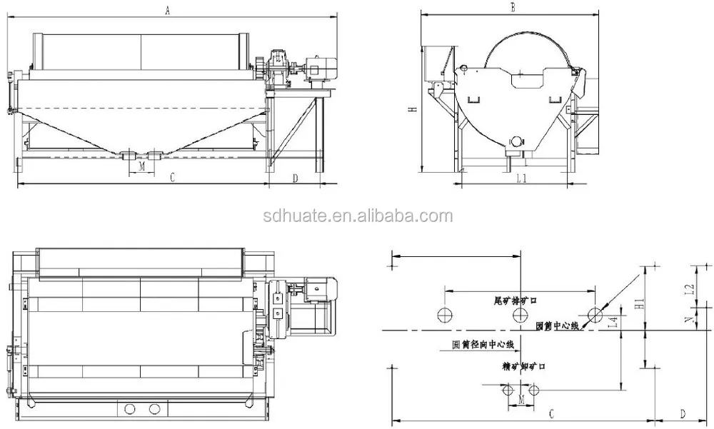 Best Price Series CTB Wet Drum Permanent Magnetic Separator for Fine Iron Ore Purification ...