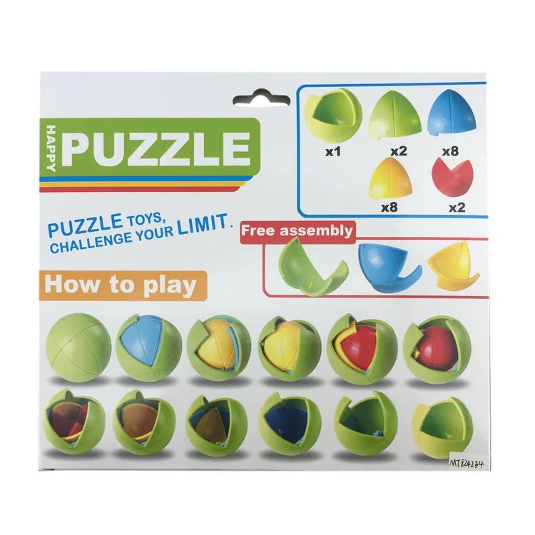 Educational Diy Drawing Wisdom Ball Game Coloful Magic Building Blocks ...