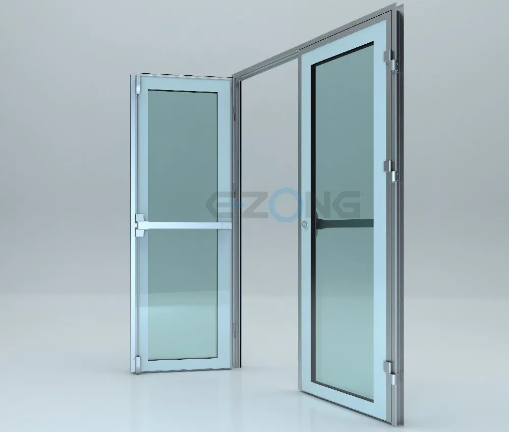 Emergency Exit Door For Commercial Building Hospital Full Glass Door ...