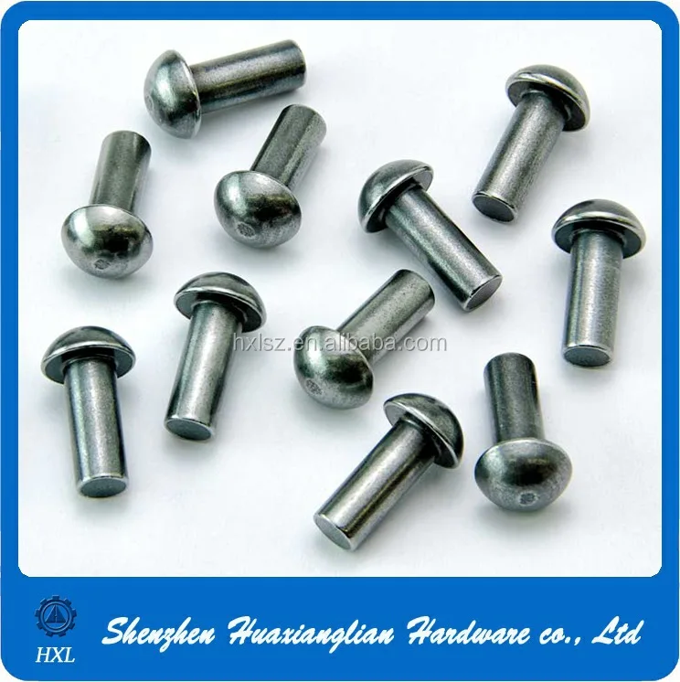 Factory Price Carbon Steel Round Mushroom Head Solid Rivet - Buy Steel ...