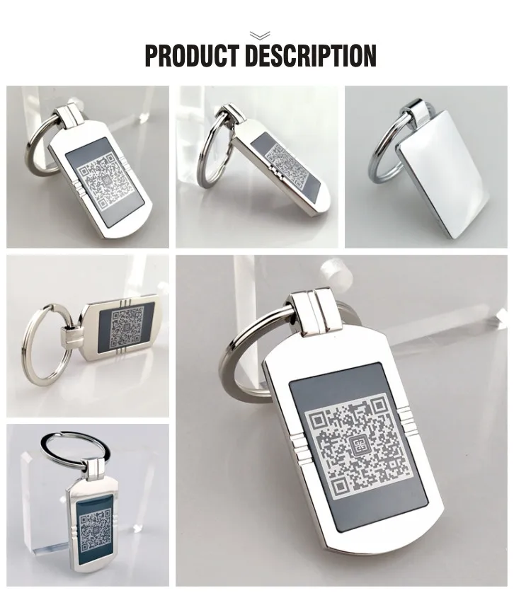 Custom Personalized Metal Keychains with QR Code for Promotional Gifts ...