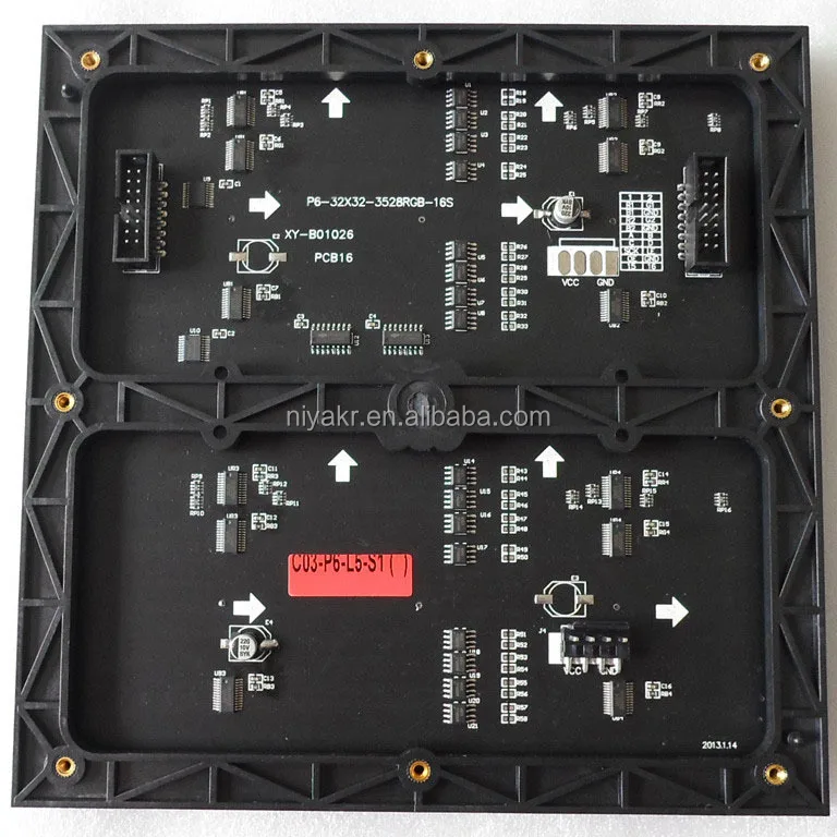 Niyakr Led矩阵32X32 Led显示模块P3 P4 P5 P6 P7.62室内Smd Rgb全彩视频Led显示模块Smd ...