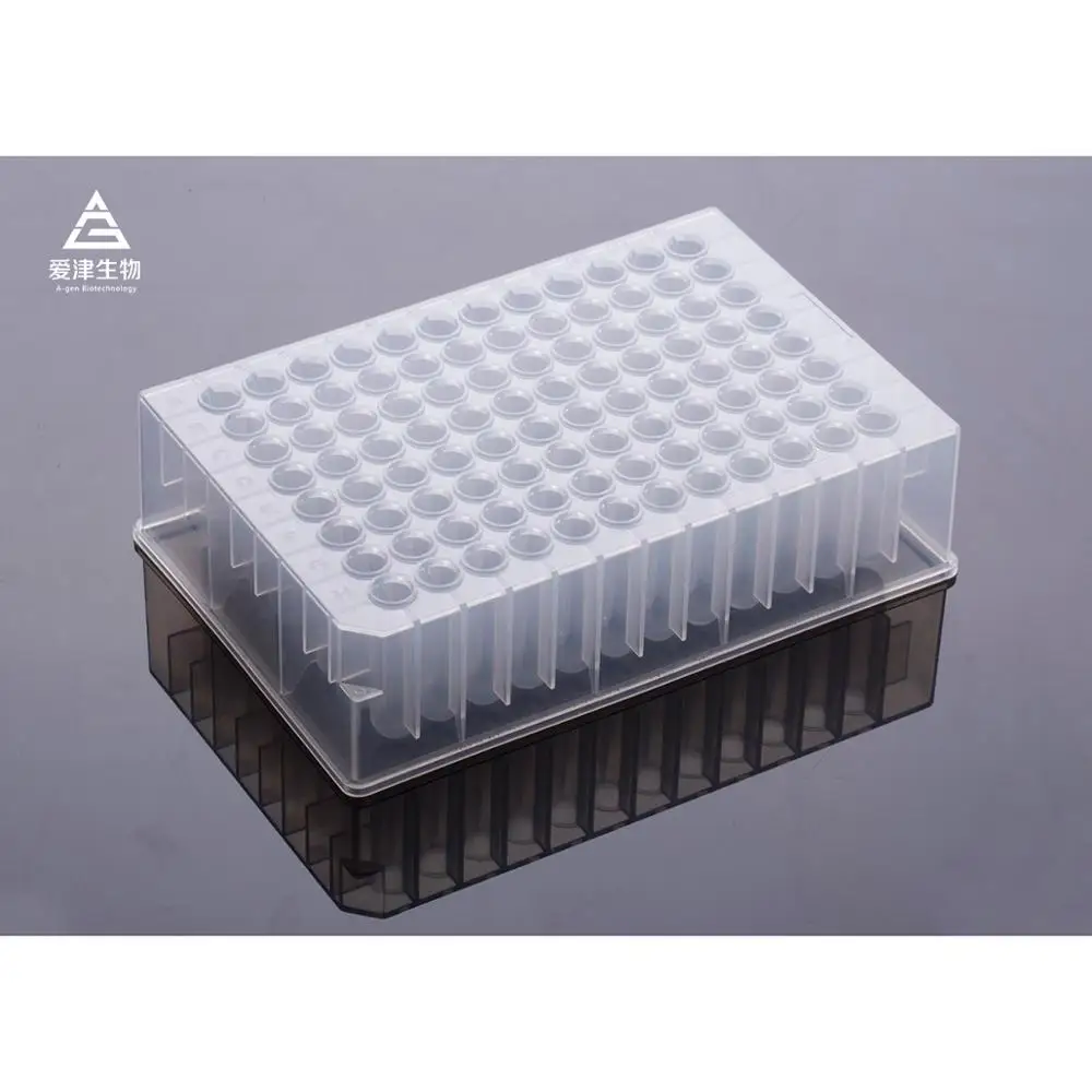Factory 1.0ml 96 Round-Well Deep Well Plates Conical V-Bottom Storage ...