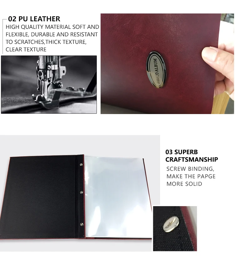 Guanmei New Design A4 File Folder Album 8x12 Inch Slip In 20 Sheets ...