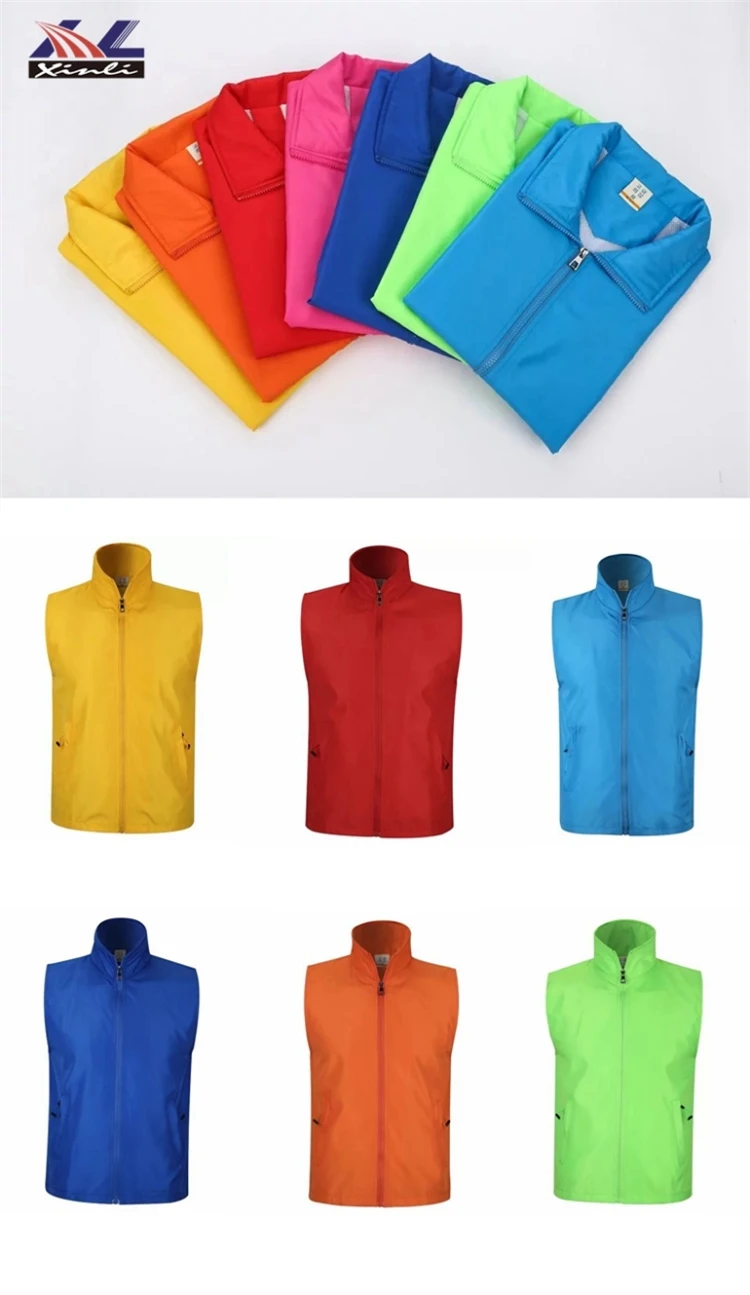 Wholesale Promotional Advertising Vest Custom Volunteer Printing Vest ...