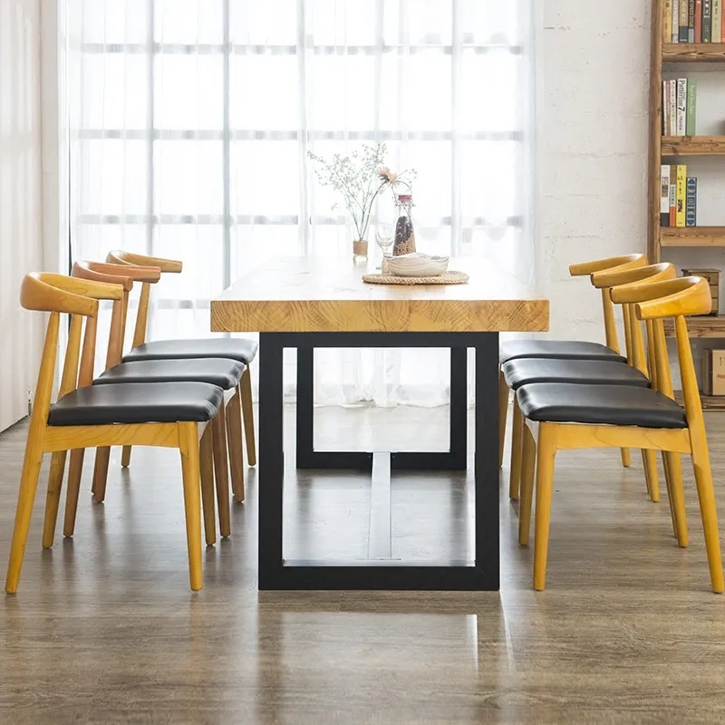 Furniture Indoor Dining U Shape Cast Wrought Iron Stainless Steel Bar ...