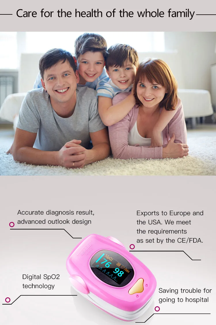 Portable Children Oxygen Monitor Paediatric Finger Pulse Oximeters ...