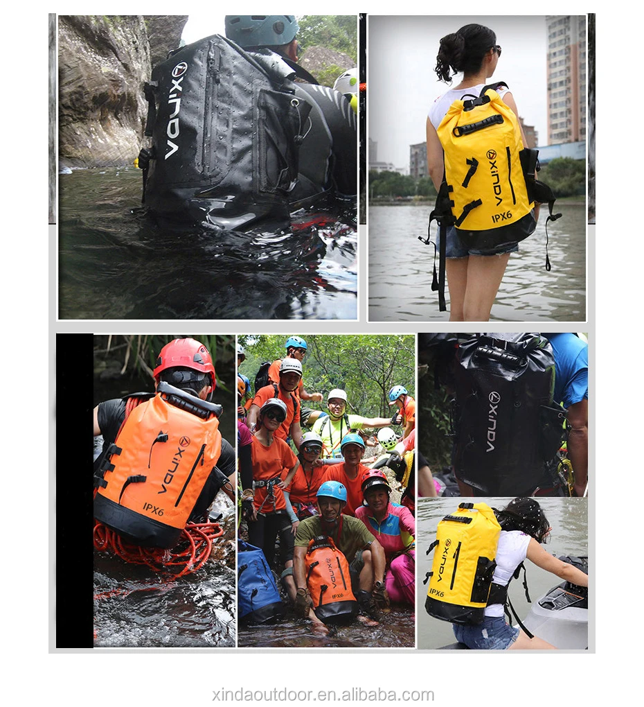 XINDA Portable Folding Waterproof Rope Bag for Caving & Canyoning