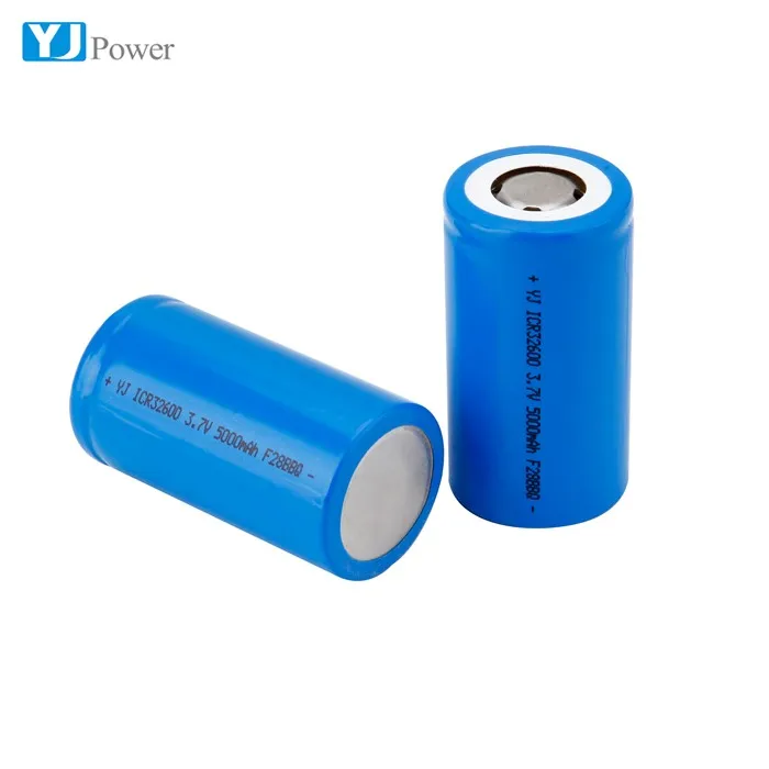 18500 Li Ion Battery Cell 3.7v 1400mah / Flat Top And High Top External ...