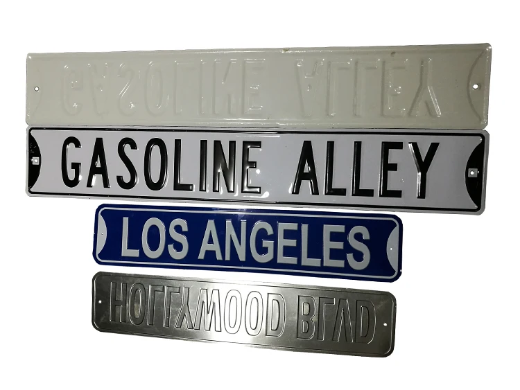 Manufacture Embossed Number Tin Plate Sign Metal Plaque Custom Metal ...