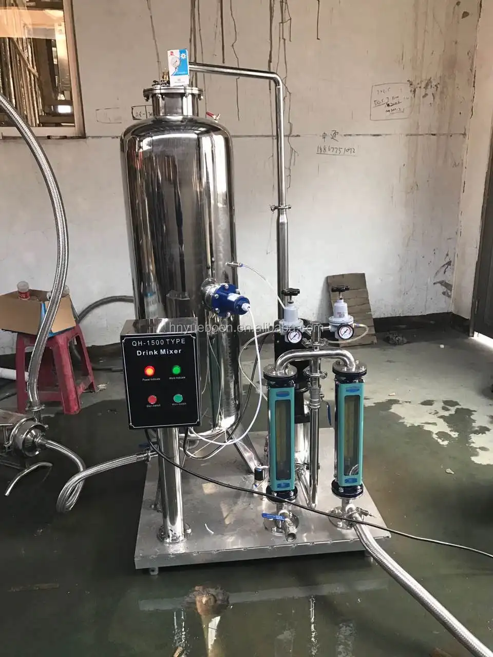 Small Carbonated Drink Water Co2 Mixer/mixing Machine For Beverage ...