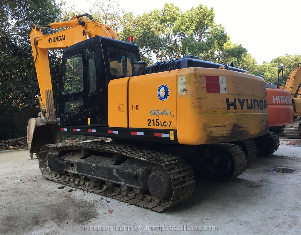 Strong Power Construction Equipment Hyundai R215 Model For Heavy Work ...