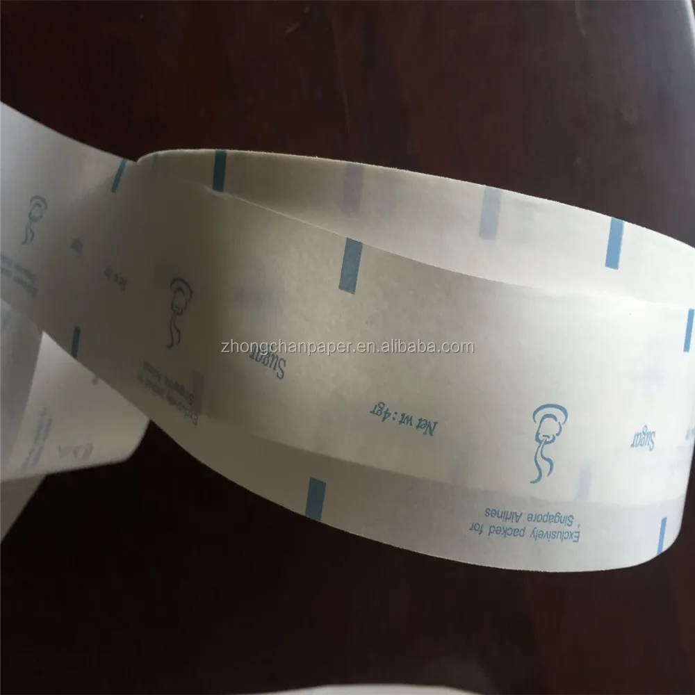 Poly Coated Sugar Paper Roll With Logo - Buy Sugar Sachet With Logo ...