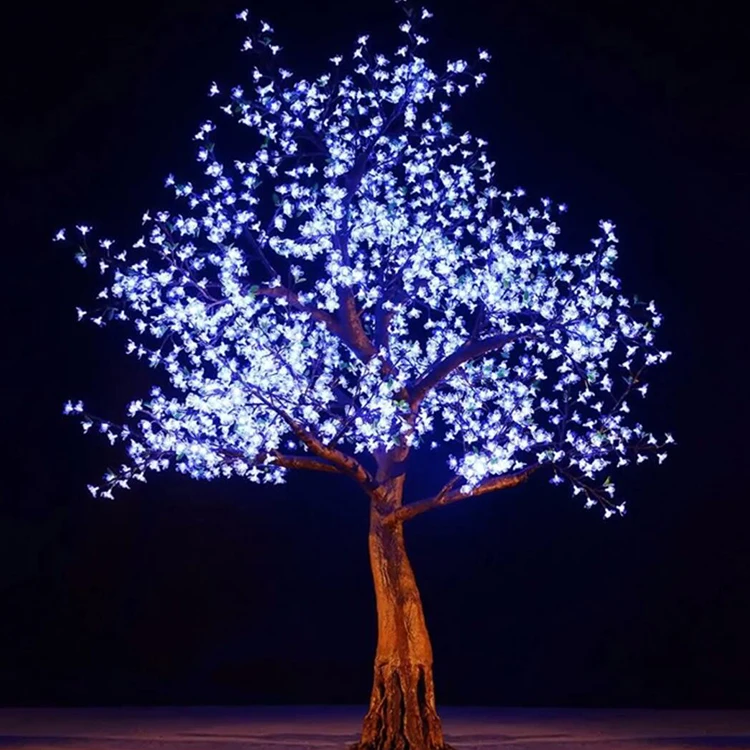 Outdoor Artificial Cherry Blossom Tree Artificial Led Lighted Tree For ...