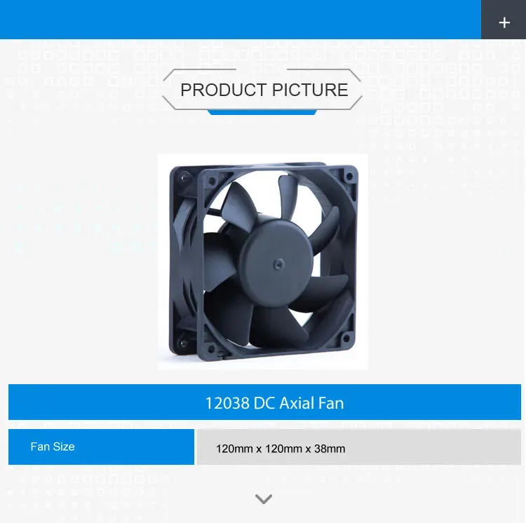 Dc 120X120X38Mm 12038 Ip55 Ip68 Waterproof 100cfm 120mm cooling fan ...