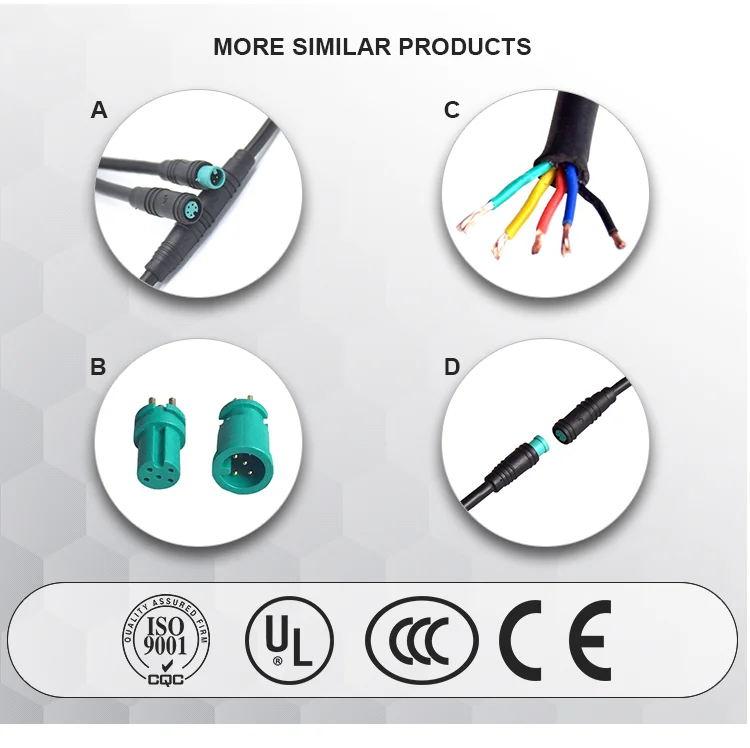 M6 Assembly Waterproof 5pin Waterproof Connector Ip 67 Plug - Buy 5pin ...