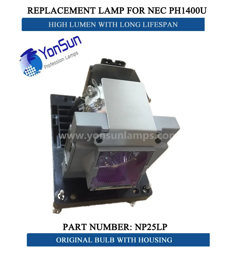 Np25lp Brand New Original Oem Bare Lamp With Housing For Nec Ph1400u ...