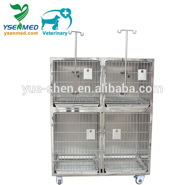 YSVET1220B Veterinary Oxygen Cage - Mobile & Customizable