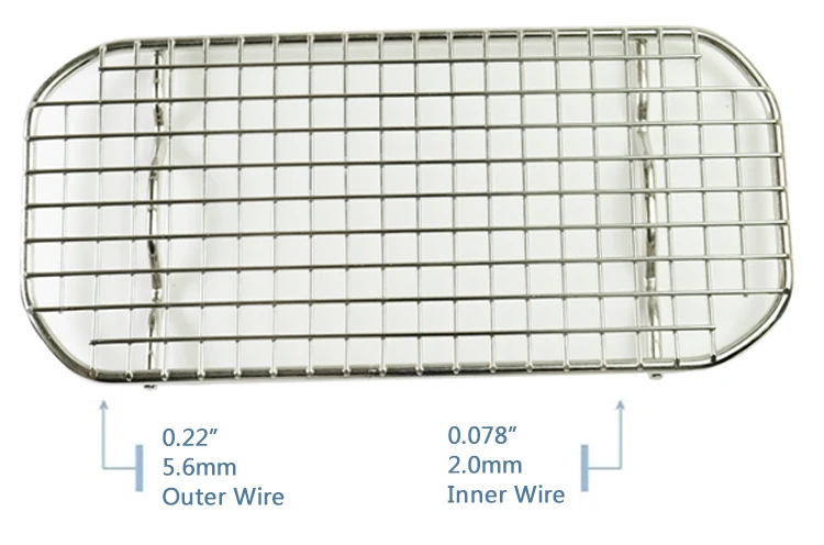 Custom Square Stainless Steel Wire Grill Net Non Stick Bbq Barbecue ...