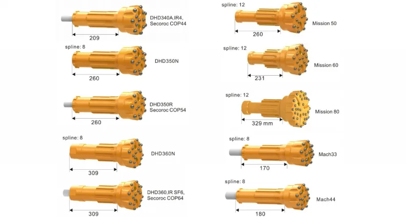 Mineral Rig Ql80 8inch Dth Hammer Button Bits For Well And Mining ...