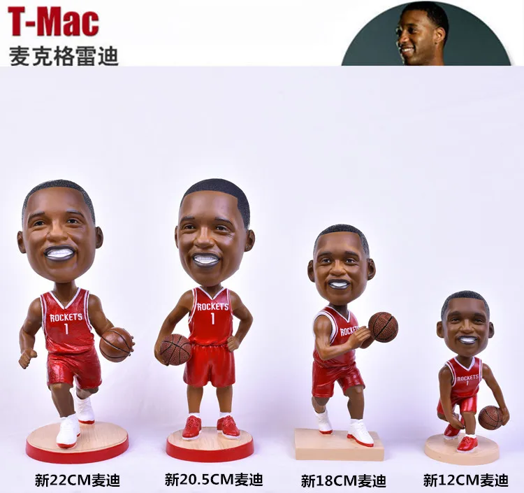 Resin Nba Basketball Team Players 12cm 18cm 19cm 20.5cm 22cm Bobble ...