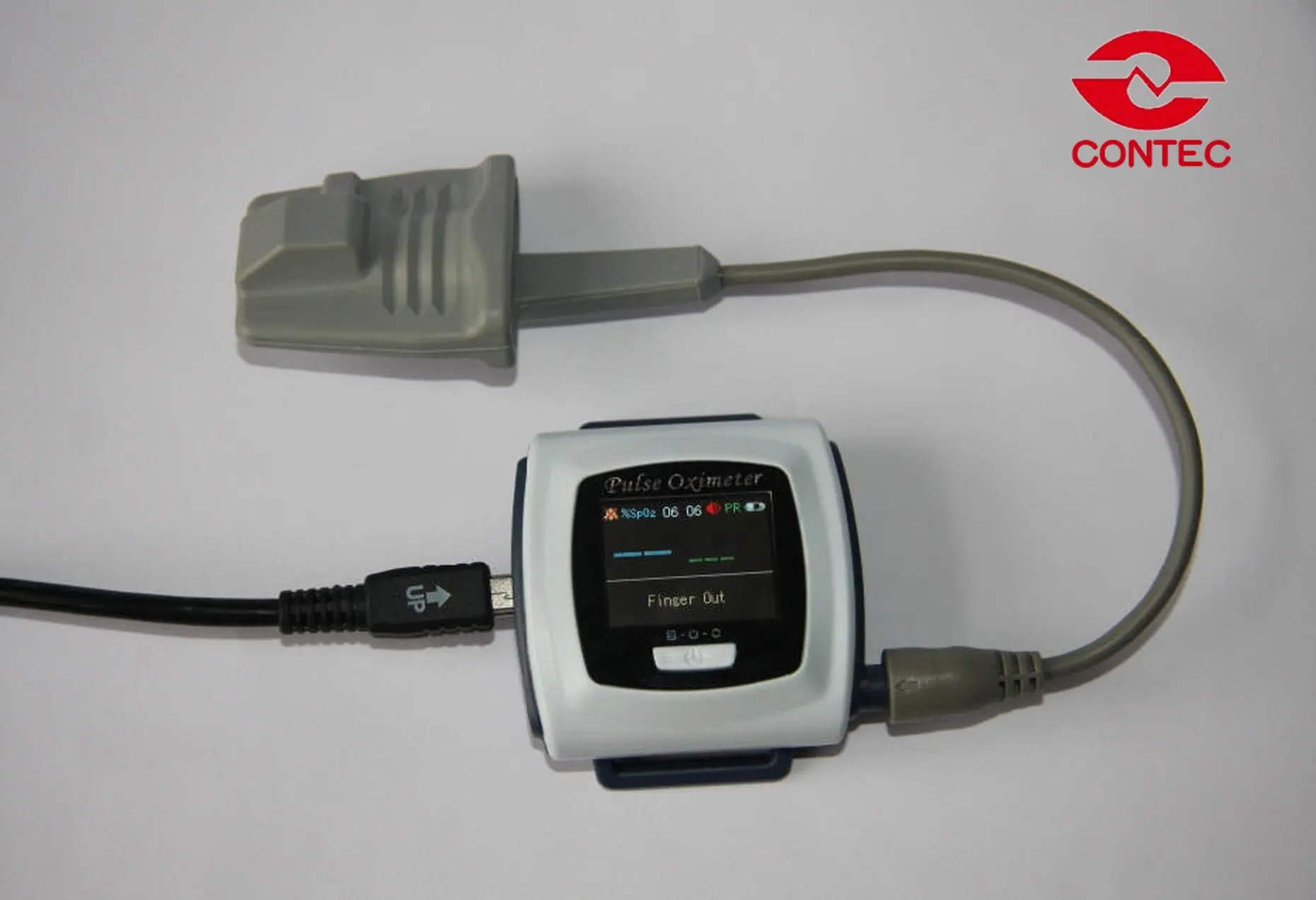 Contec Ce Cms50f Color Display Wrist Watch Pulse Oximeter Spo2 Sensor ...