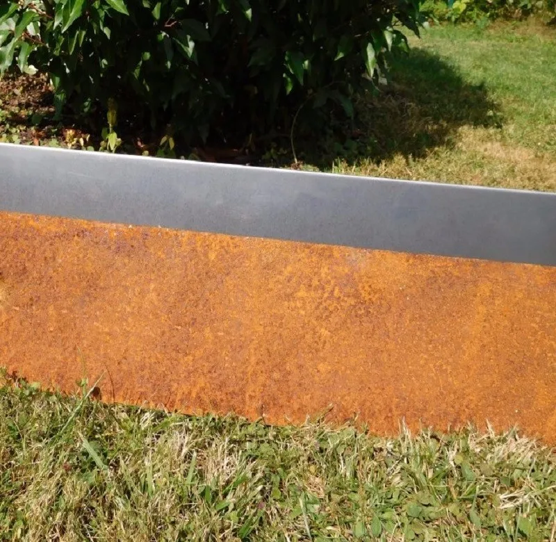 Metal Lawn Edge Corten Steel Folded Garden Edging Price - Buy Metal ...
