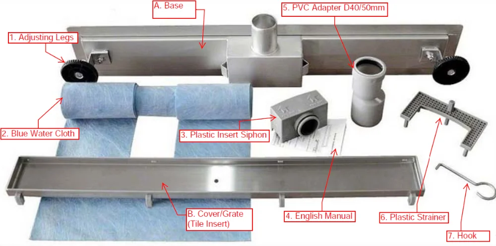 Weldon Linear Drainage Outdoor Floor Drain B-600 With Odor Trap - Buy ...