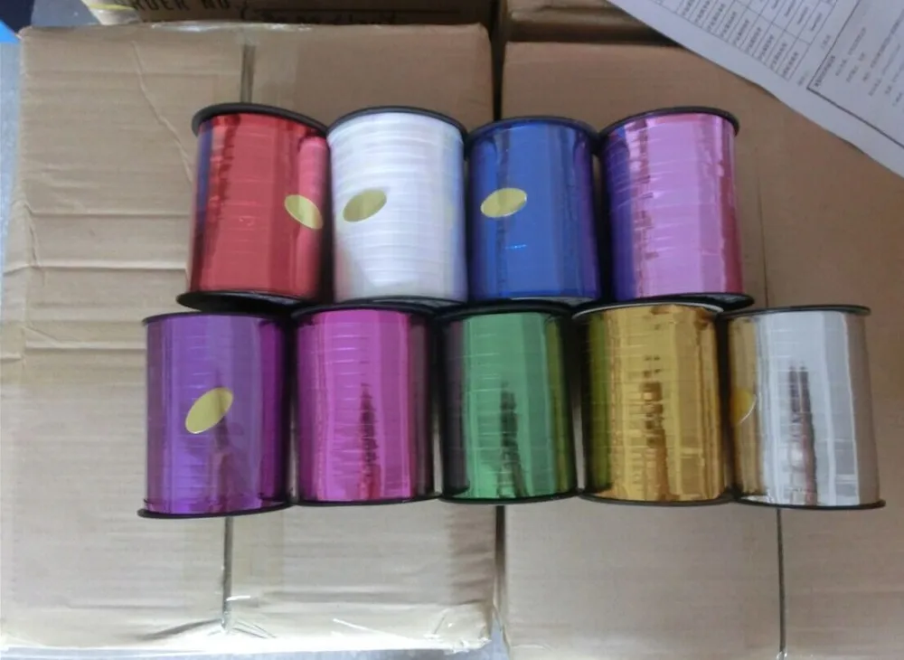 5mm Clear Poly Metallic Pp Curling Ribbon For Balloon - Buy Christmas ...