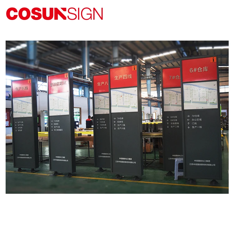 Hotel Directory Sign Outdoor Metal Free Standing Directory Led Signage ...