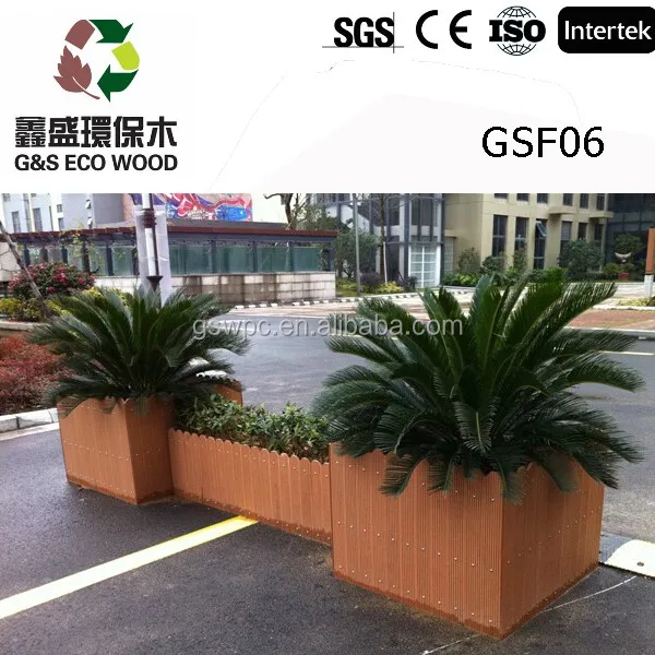 Durable WPC Flower Boxes for Outdoor Garden Decor
