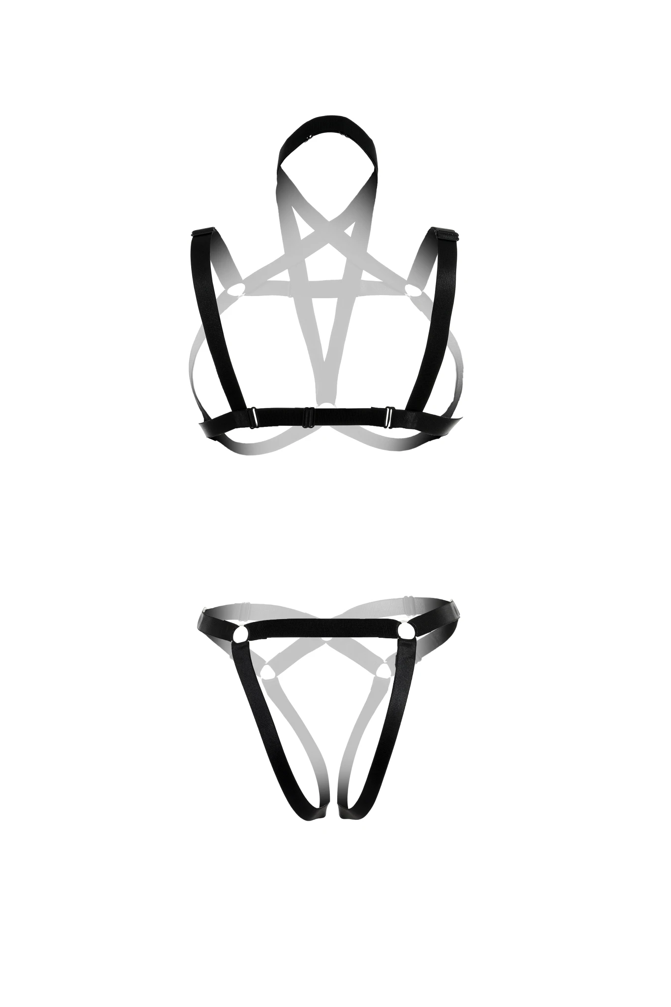 Wholesale Women Sexy Lingerie Transparent Harness Bondage Bandage Bra ...