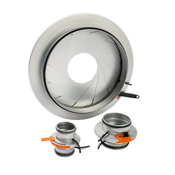Stainless Steel Air Volume Control Damper Iris Damper Full Sizes 80mm ...