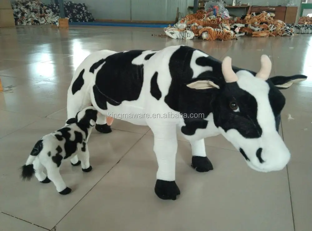 Realistic Plush Calf Toy/stuffed Calf Plush Toy/plush Baby Cow Want To ...