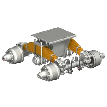German Style Tandem Axle Bogie Suspension - Buy Bogie Suspension ...