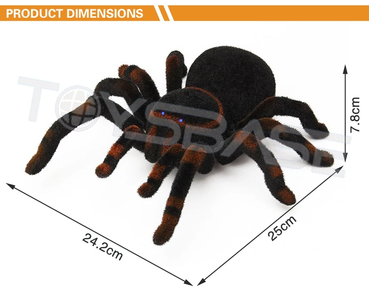 Children Park Toys Realistic Battery Operated Tarantula With Eye ...
