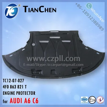 Noise Insulator / Engine Protector For Audi A6l 2004 - 2008 4f0 863 821 ...